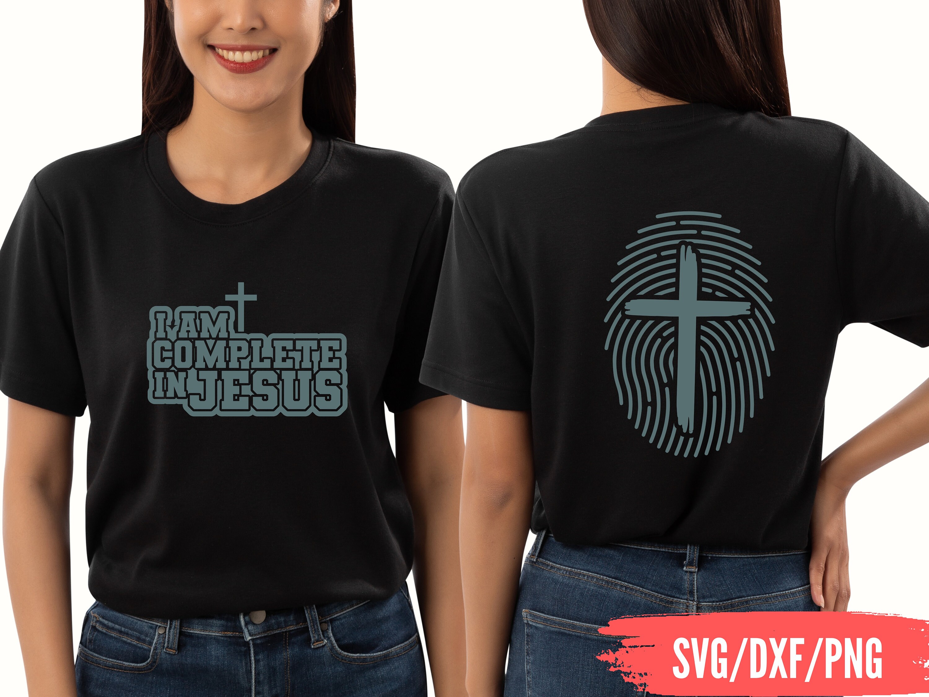 Fingerprint Cross SVG: Christian Shirt Design (digital Download) - Etsy