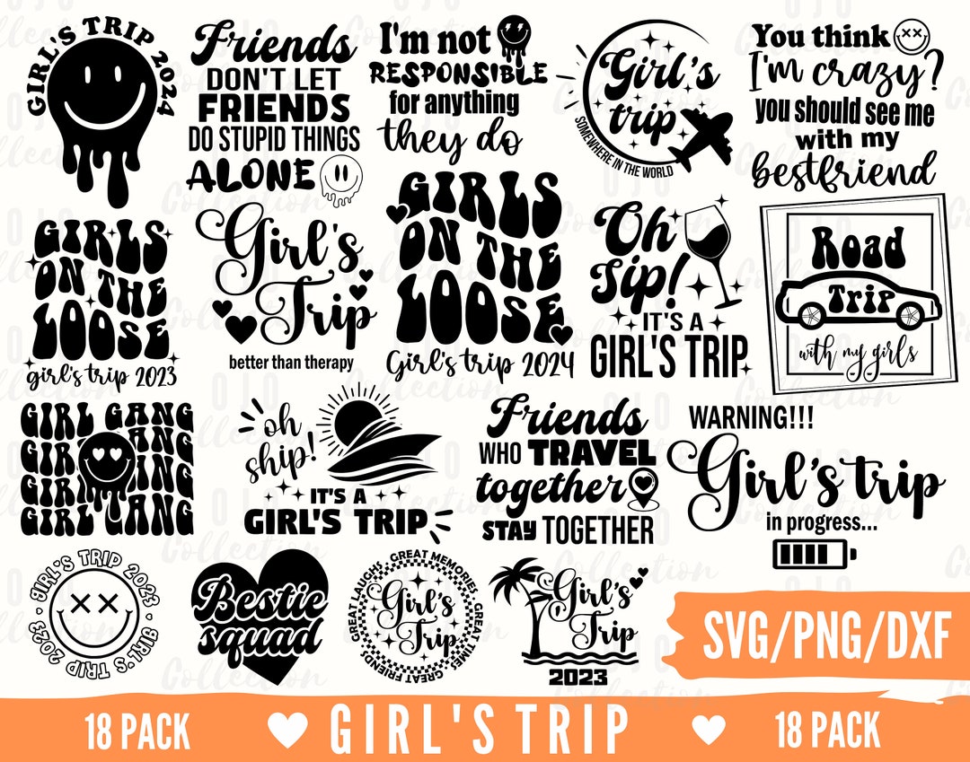 Girls Trip SVG Bundle Girls Weekend SVG Family Vacation Svg - Etsy