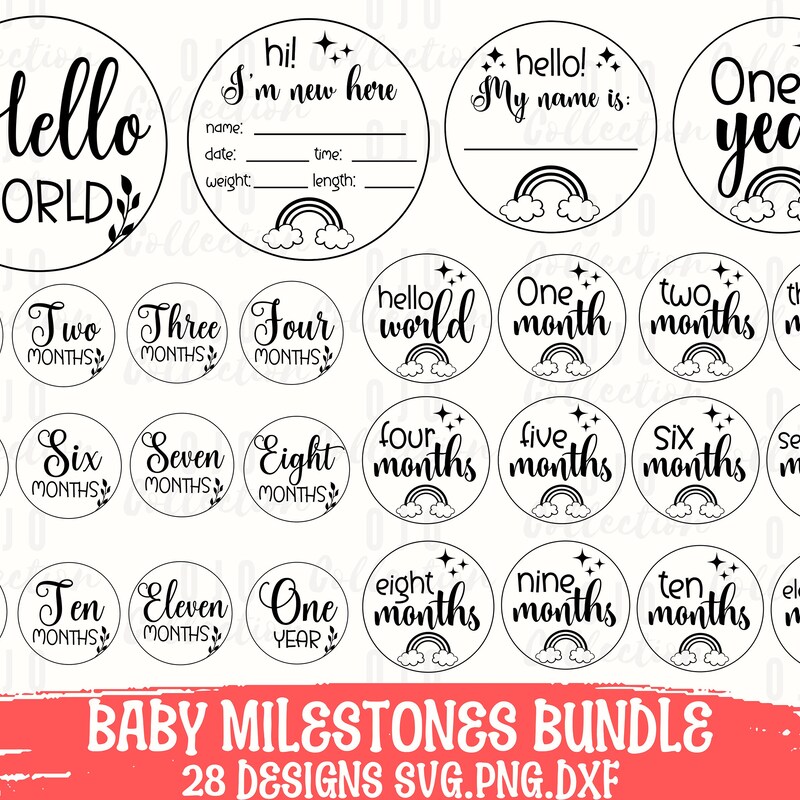 Milestone Svg - Etsy