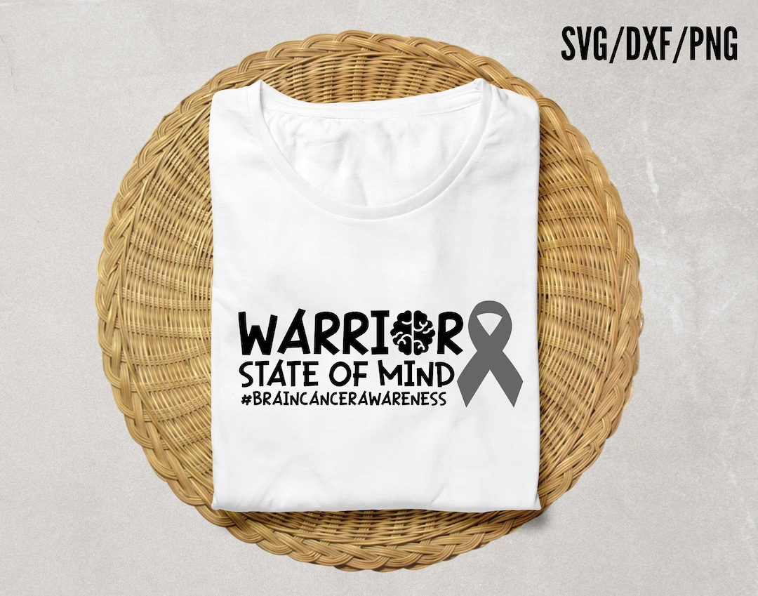 Cancer Warrior SVG Brain Cancer Awareness SVG Brain Tumor Warrior Svg ...