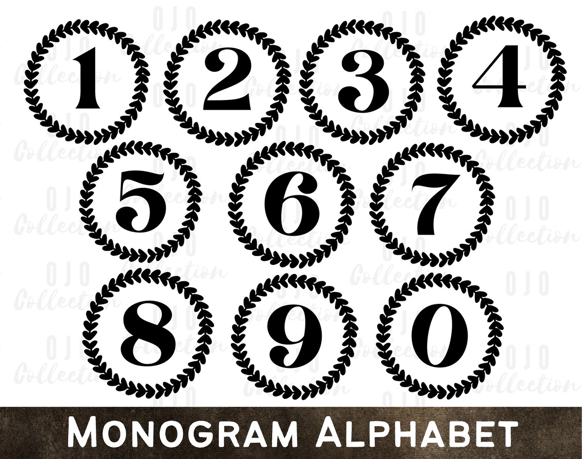 Initial Monogram Alphabet SVG Initial Monogram Letter SVG - Etsy