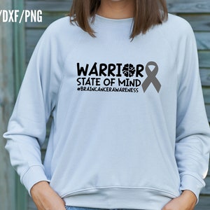 Cancer Warrior SVG Brain Cancer Awareness SVG Brain Tumor Warrior Svg ...