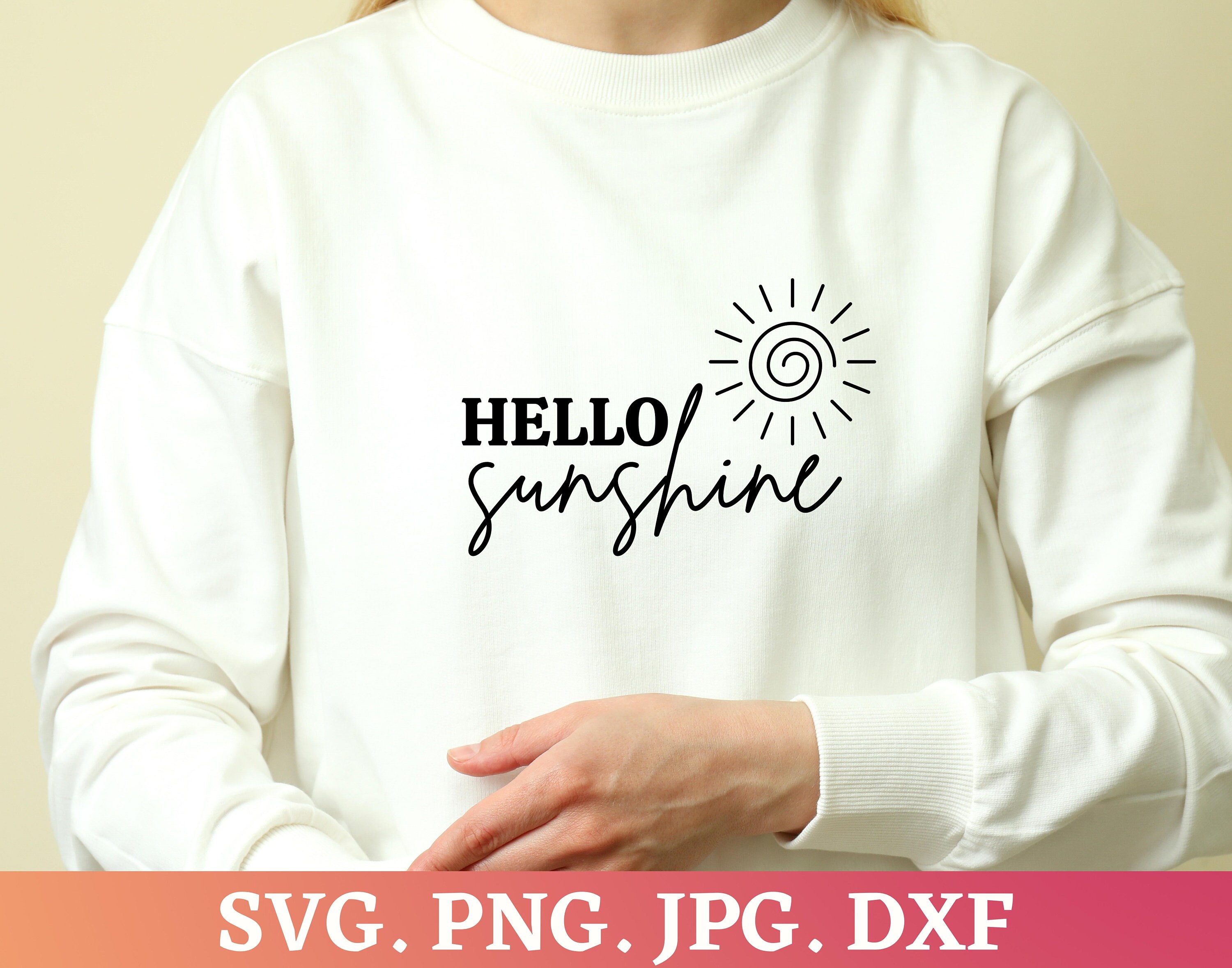 Hello Sunshine SVG Spring SVG Hello Spring SVG Porch Sign - Etsy