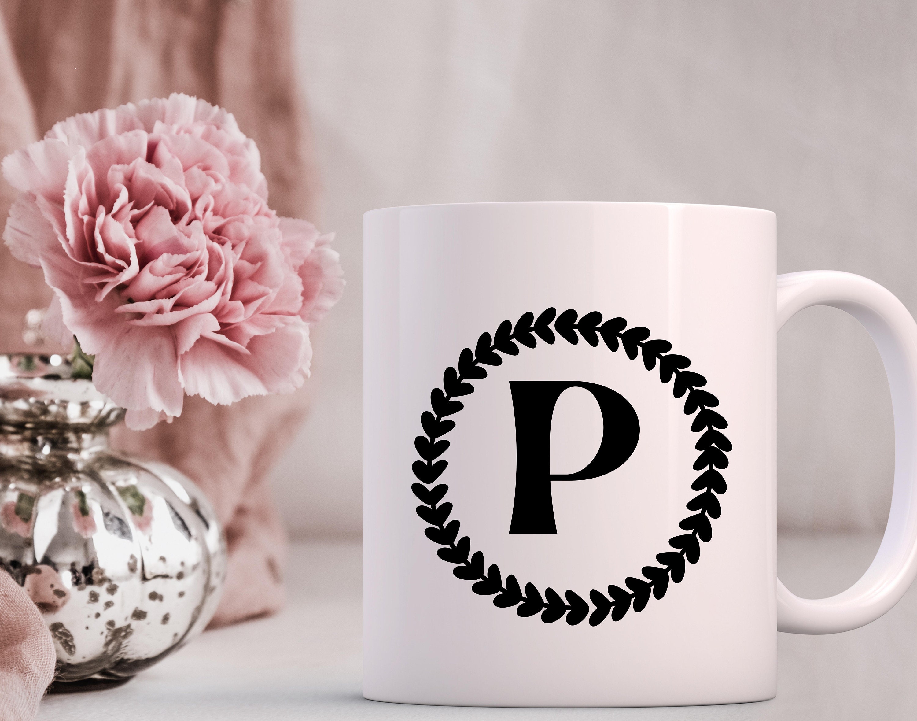 Initial Monogram Alphabet SVG Initial Monogram Letter SVG - Etsy