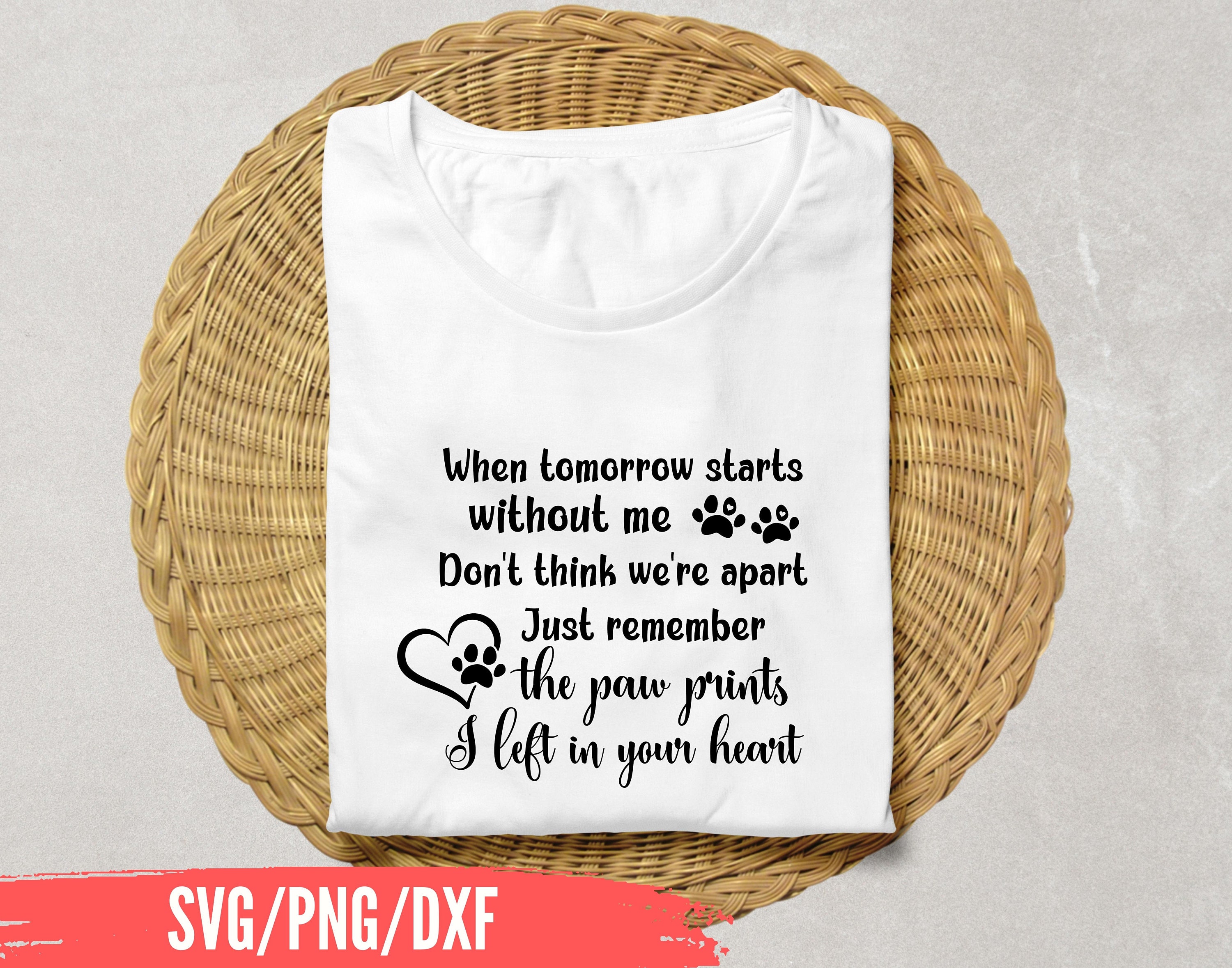 Paw Print SVG Dog Memorial SVG in Loving Memory SVG Angel - Etsy Australia