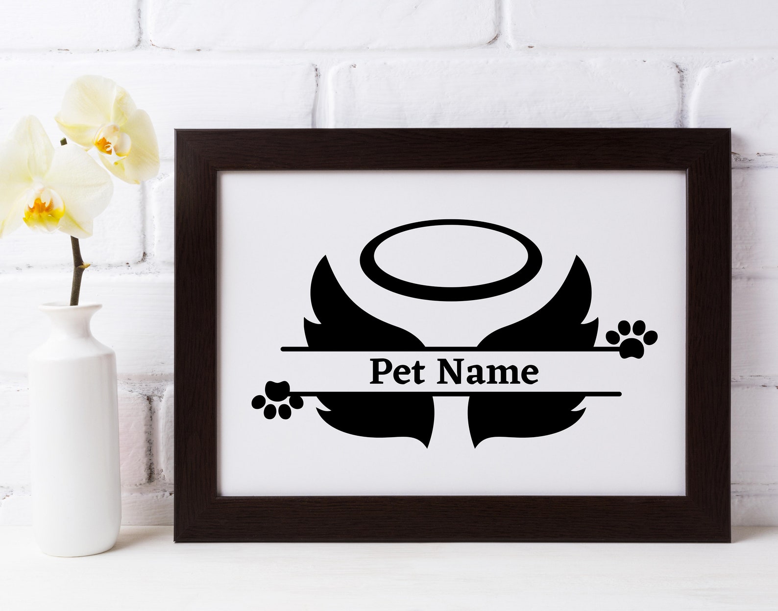 Pet Memorial SVG Bundle: Dog & Cat Loss, Angel Wings (digital Download ...