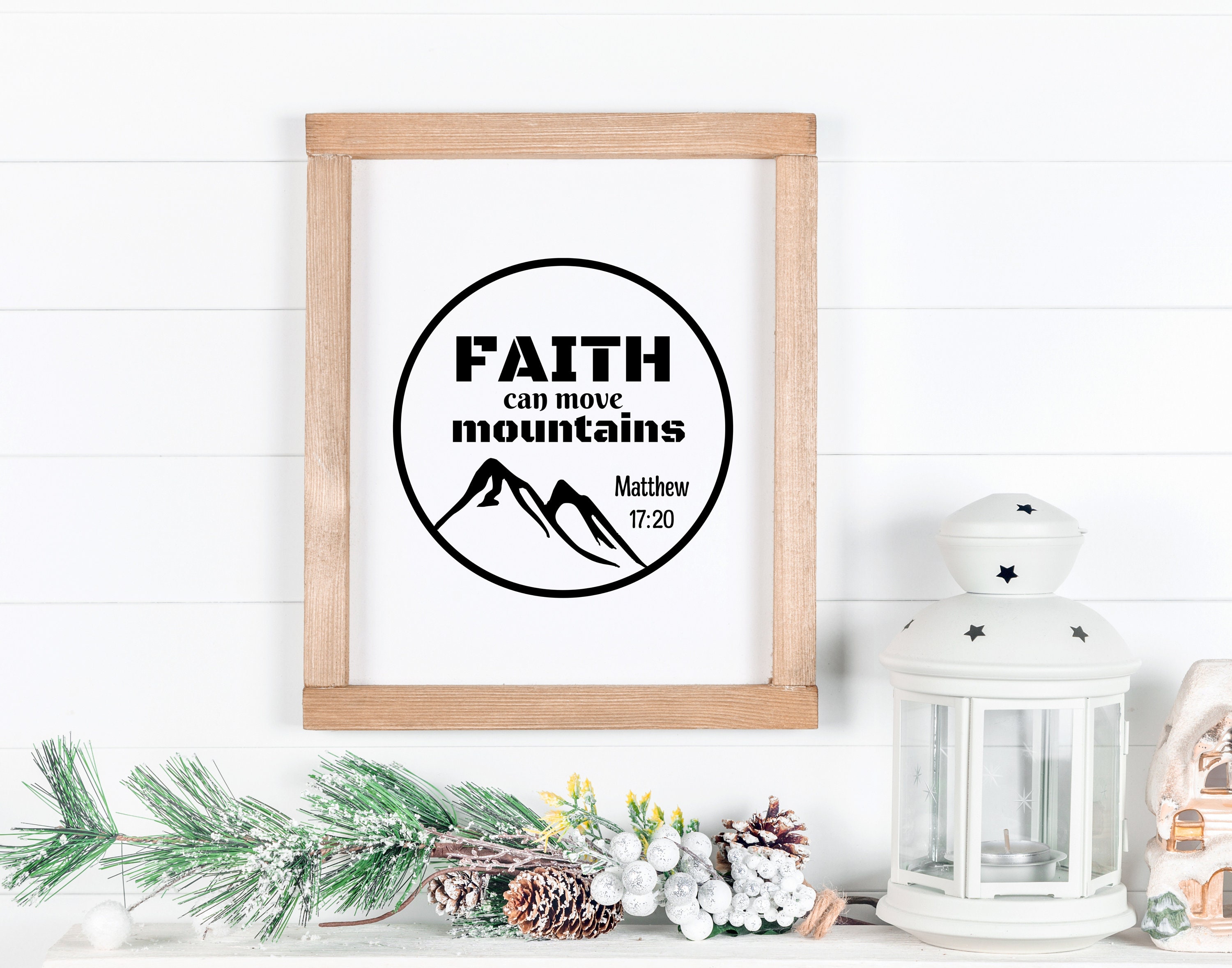 Faith SVG Faith Can Move Mountain Svg Bible Verse Svg - Etsy