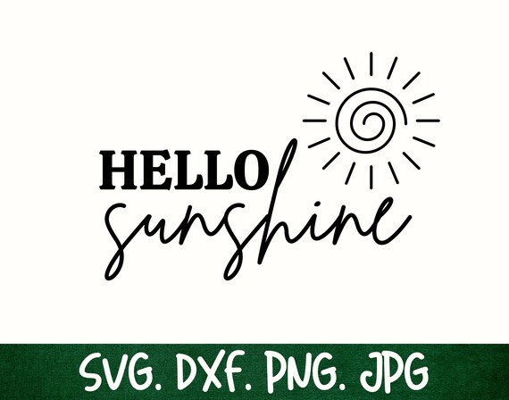 Hello Sunshine SVG Spring SVG Hello Spring SVG Porch Sign | Etsy