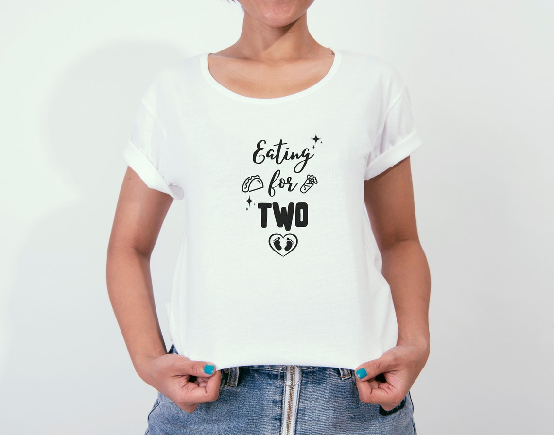 Eating for Two SVG Pregnancy Announcement SVG Pregnant SVG | Etsy