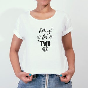 Eating for Two SVG, Pregnancy Announcement SVG, Pregnant SVG, Baby ...