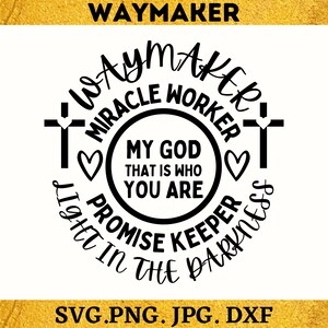 Waymaker SVG, Miracle Worker SVG, Christian SVG, Christian Shirt Svg ...