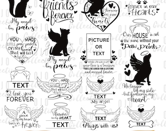 2 Pet Memorial SVG Bundle, Dog Memorial SVG, Pet Memorial Ornament SVG ...