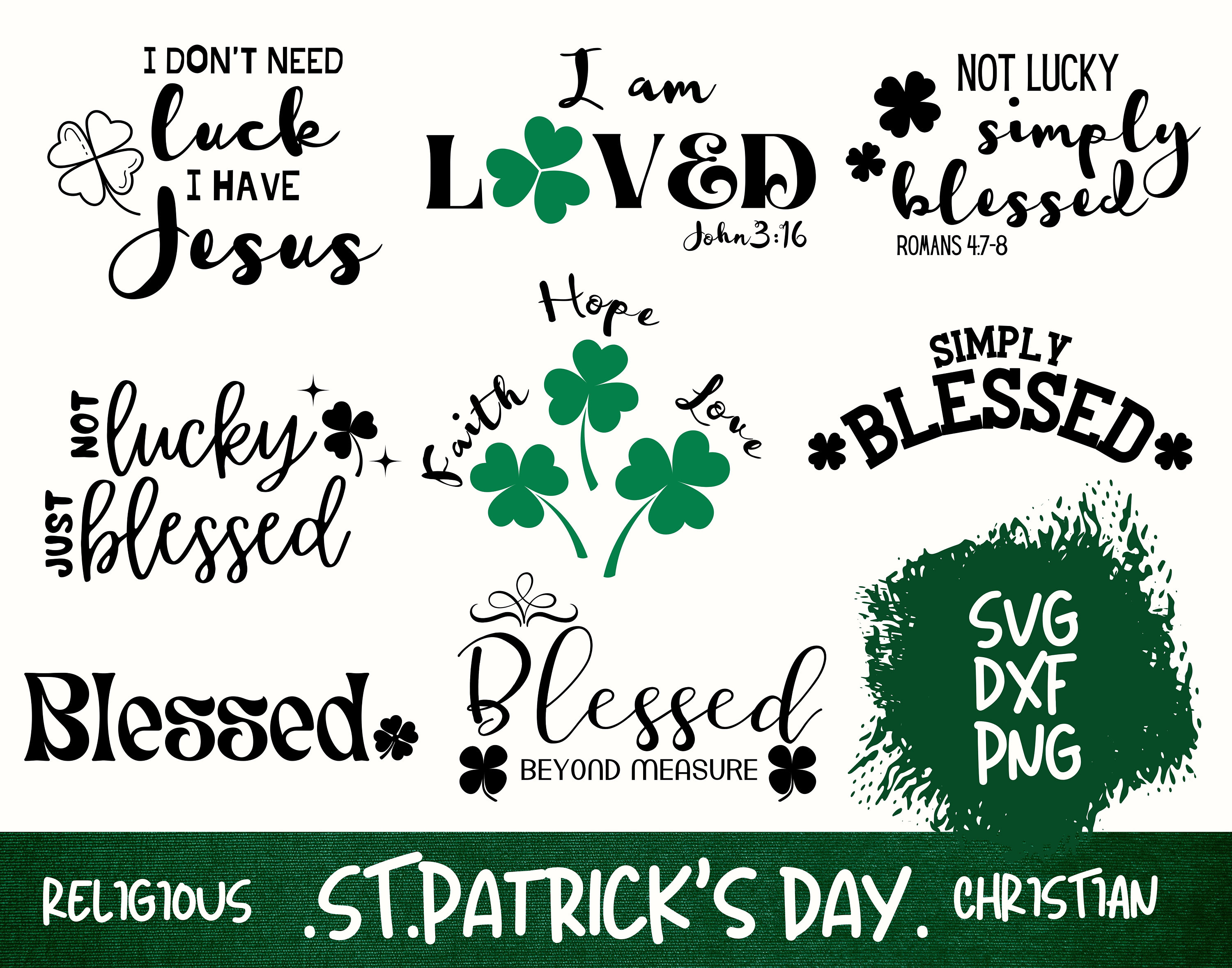 St Patrick's Day SVG Bundle Shamrock SVG St Pattys Day - Etsy