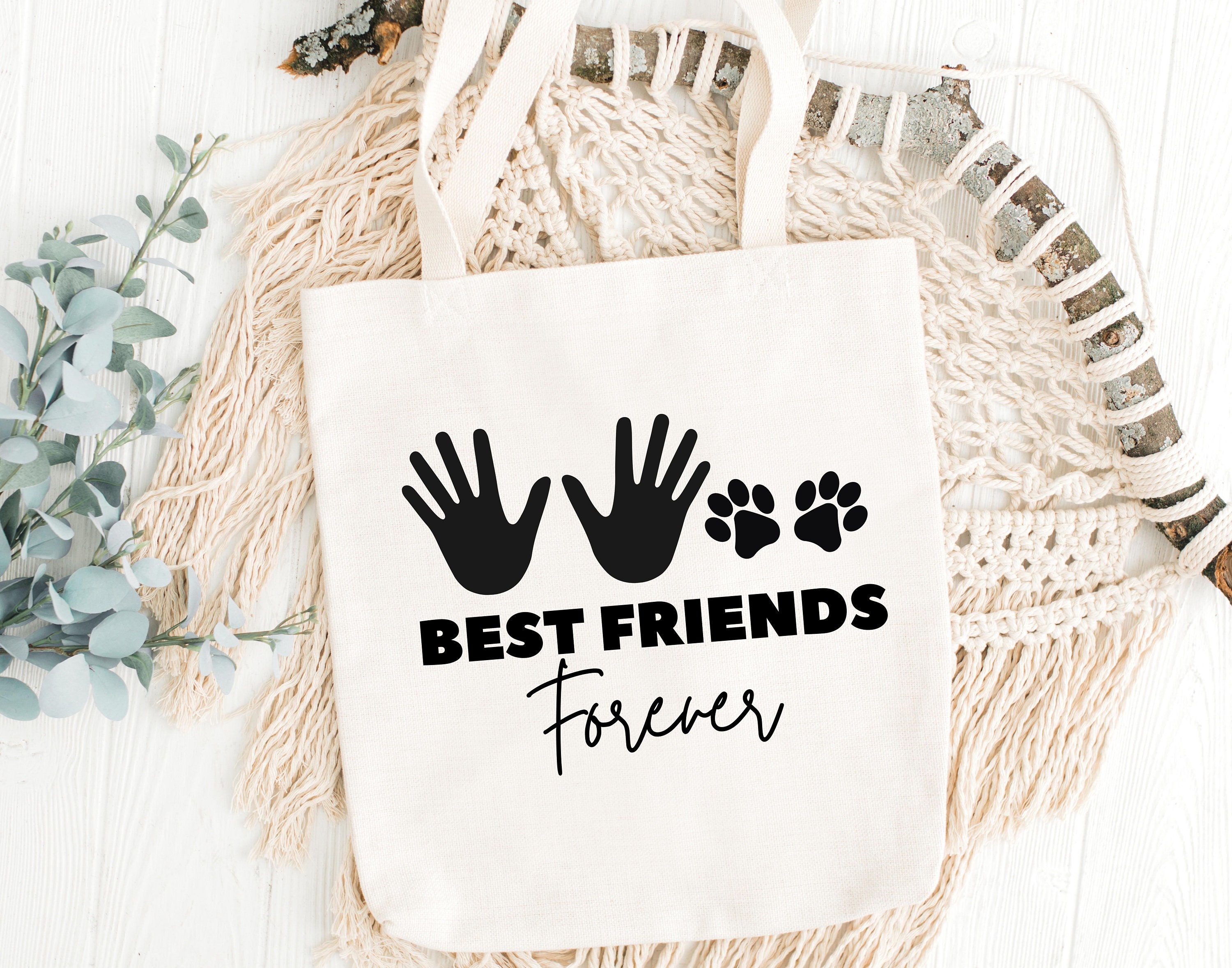Dog Lover SVG Paw Print SVG Best Friends Forever SVG Dog - Etsy