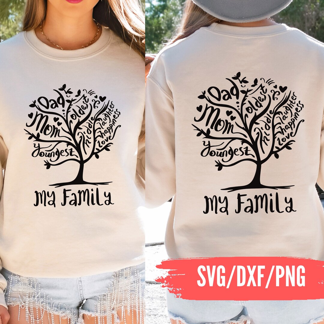 My Family Tree SVG Digital Download - Family Trip Shirt for Family ...