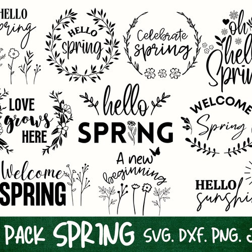 Welcome Spring Bundle SVG/PNG/EPS - Etsy