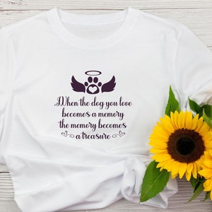 Dog Memorial SVG, in Loving Memory SVG, Pet Memorial SVG, Angel Wings ...