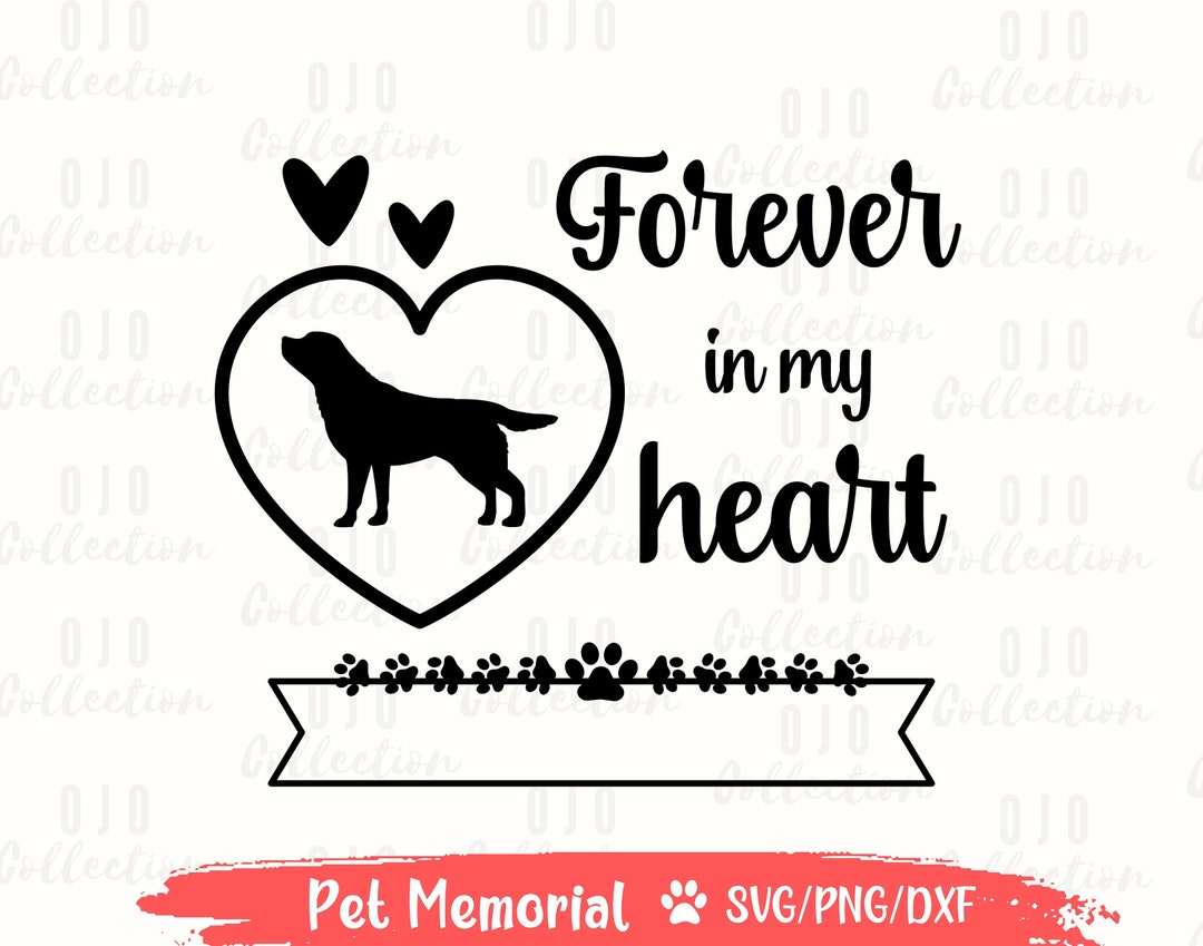 Pet Memorial SVG, in Loving Memory SVG, Dog Memorial SVG, Angel Wings ...