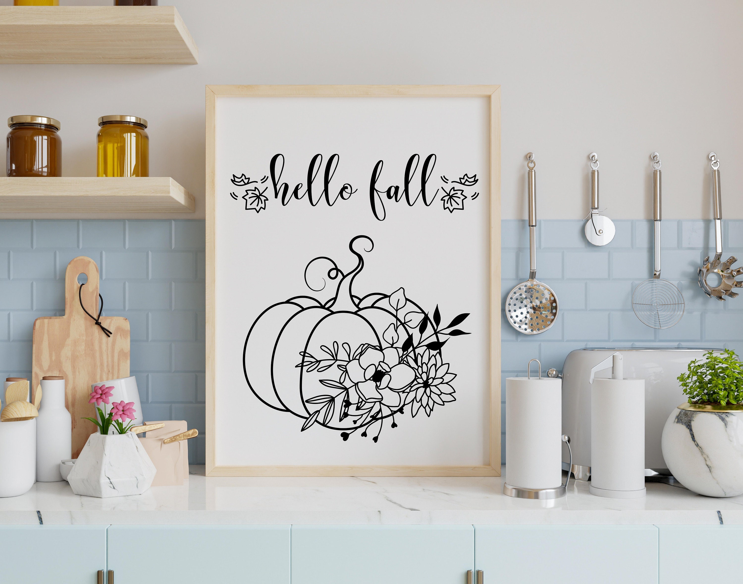Fall SVG Bundle Hello Fall SVG Pumpkin Spice SVG Fall Sign - Etsy