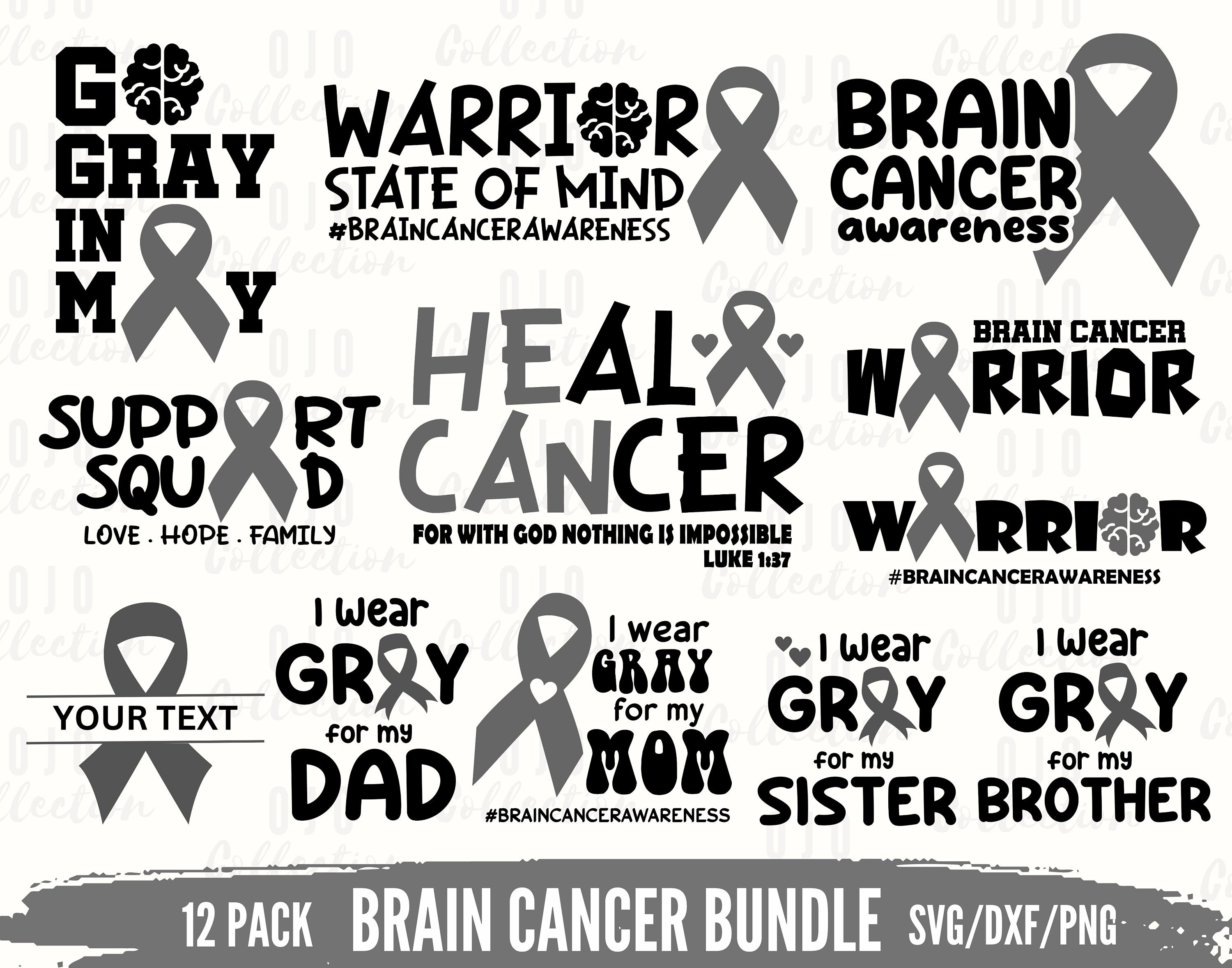Cancer Ribbon Svg Brain Cancer Svg Cancer Awareness Svg - Etsy New Zealand