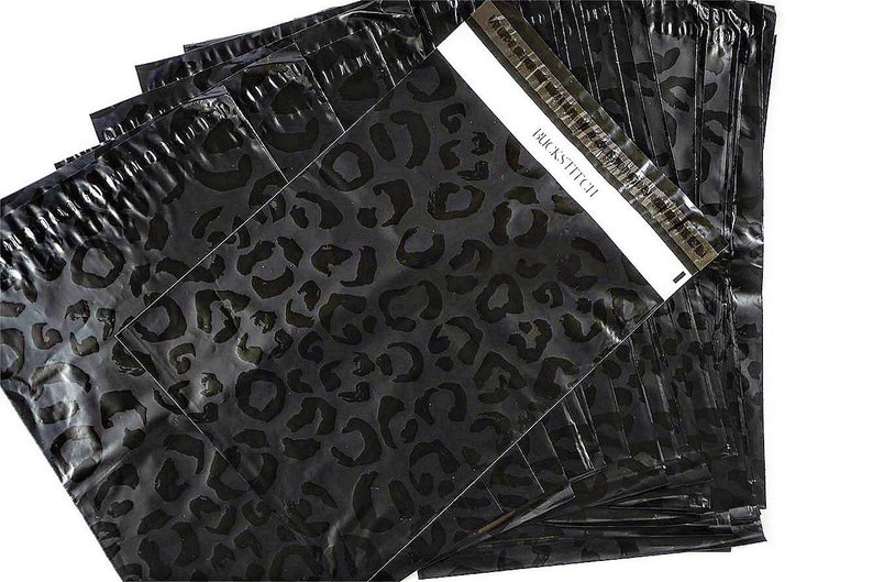 Poly Mailer 14x19 Black Leopard Self Sealing Mailing Bags 50ct 100ct - Etsy