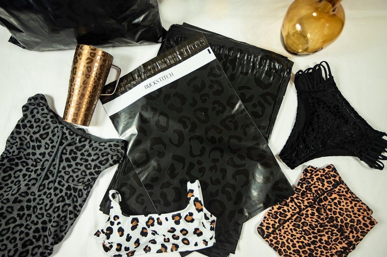 Poly Mailer 14x19 Black Leopard Self Sealing Mailing Bags 50ct - Etsy