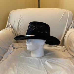 Vintage Super Cool Distressed Resistol 4X Beaver Fur Felt quicksilver ...