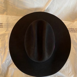 Vintage Cowpoke Cool Bailey Western 3X Beaver mustang Rancher Black ...