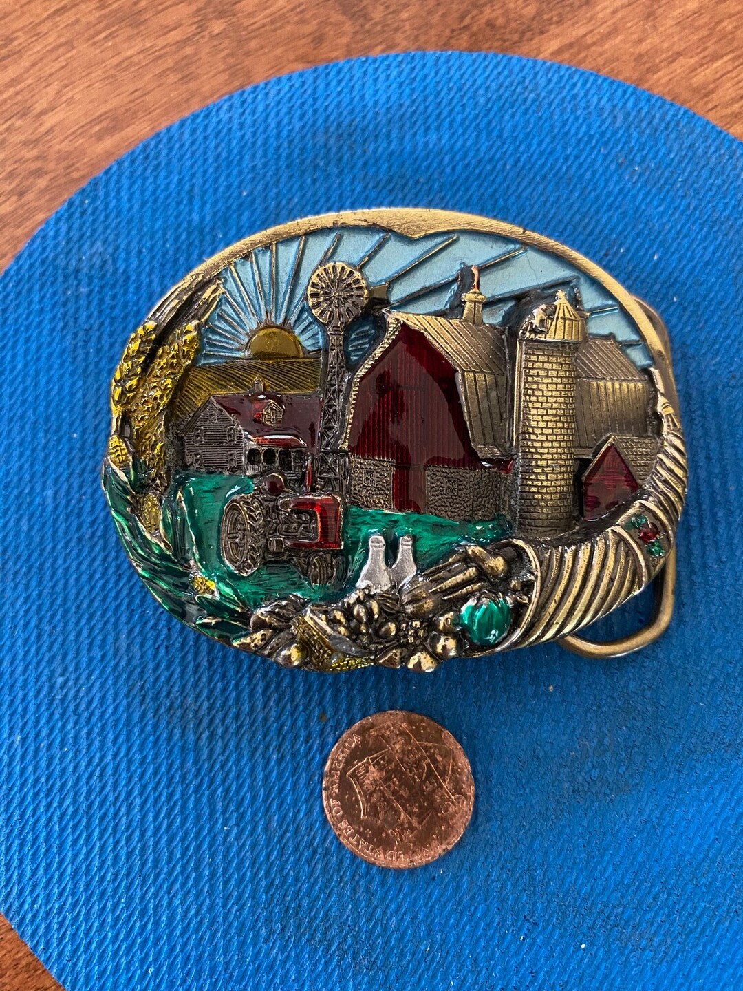 Vintage (1982) Beautifully Detailed Great American Buckles Company ...