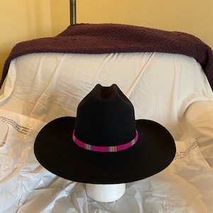 Vintage Cowpoke Cool Bailey Western 3X Beaver mustang Rancher Black ...