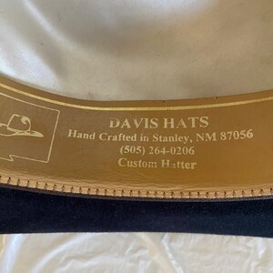 Vintage Cowpoke Cool Davis Hats Custom Made in Stanley New Mexico 10X ...