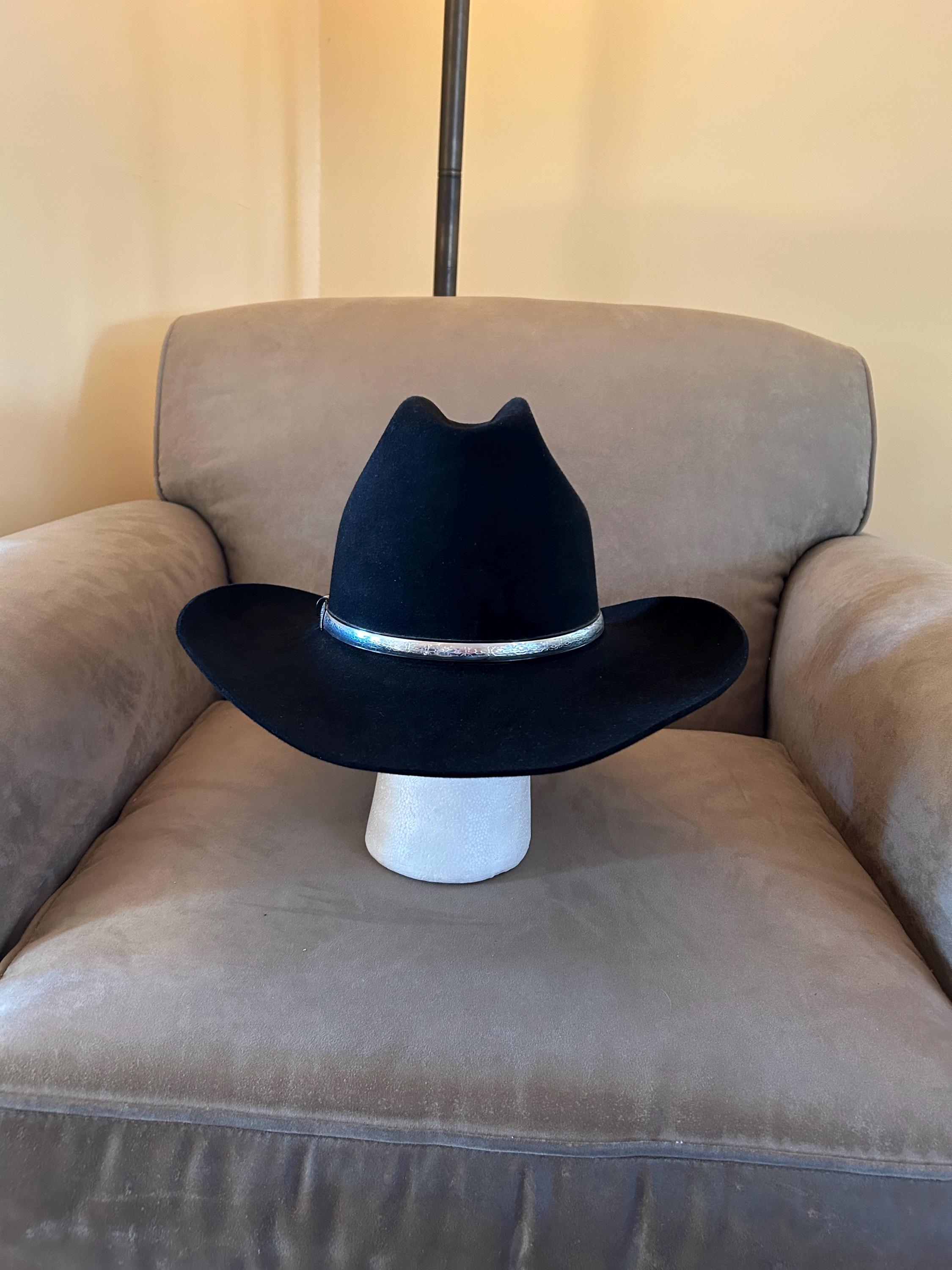 Vintage (late 1980s) Awesome Resistol 4X Beaver Fur Felt"quicksilver ...