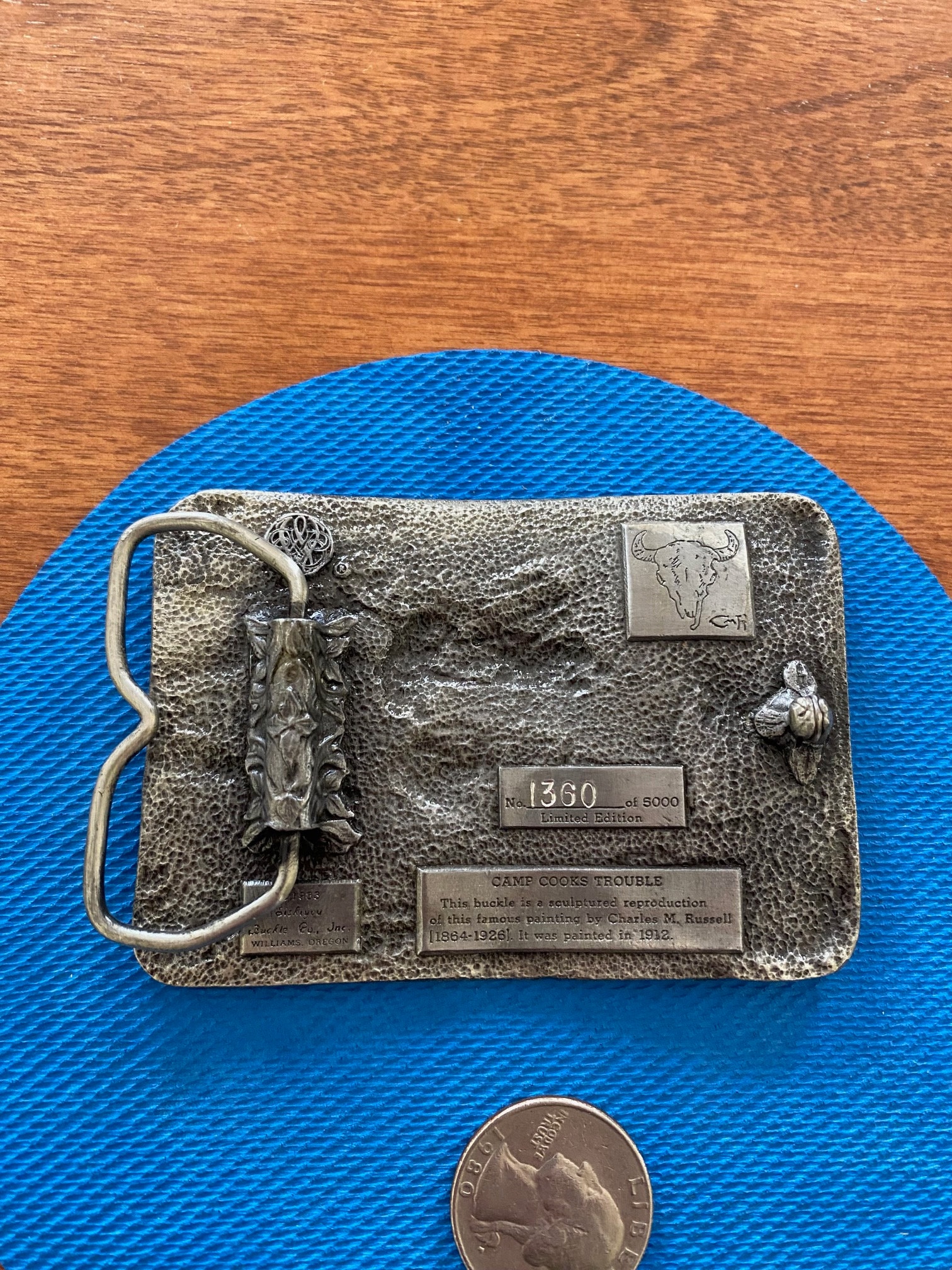 Vintage (1983) Richly Detailed Siskiyou "camp Cooks Trouble" Belt ...