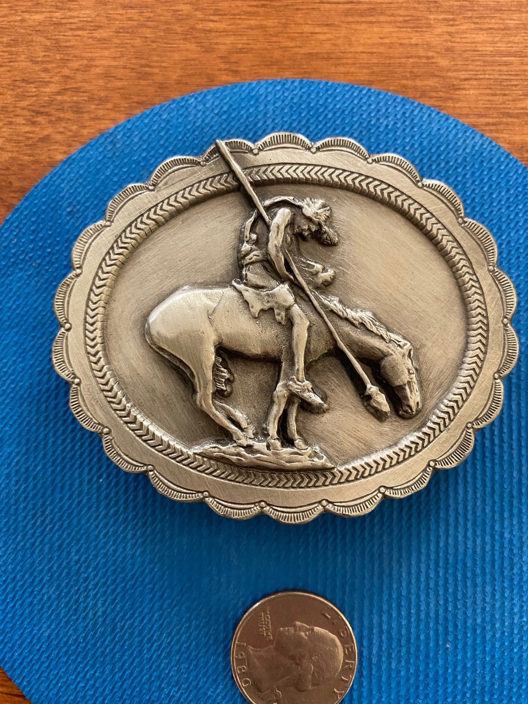 Vintage (1982) Nicely Detailed Siskiyou Buckle Company "end of the ...