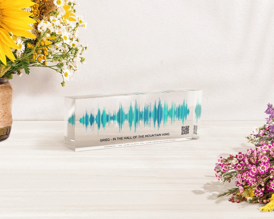 Personalized Soundwave Art With QR Code: Custom Song or Voice - Etsy