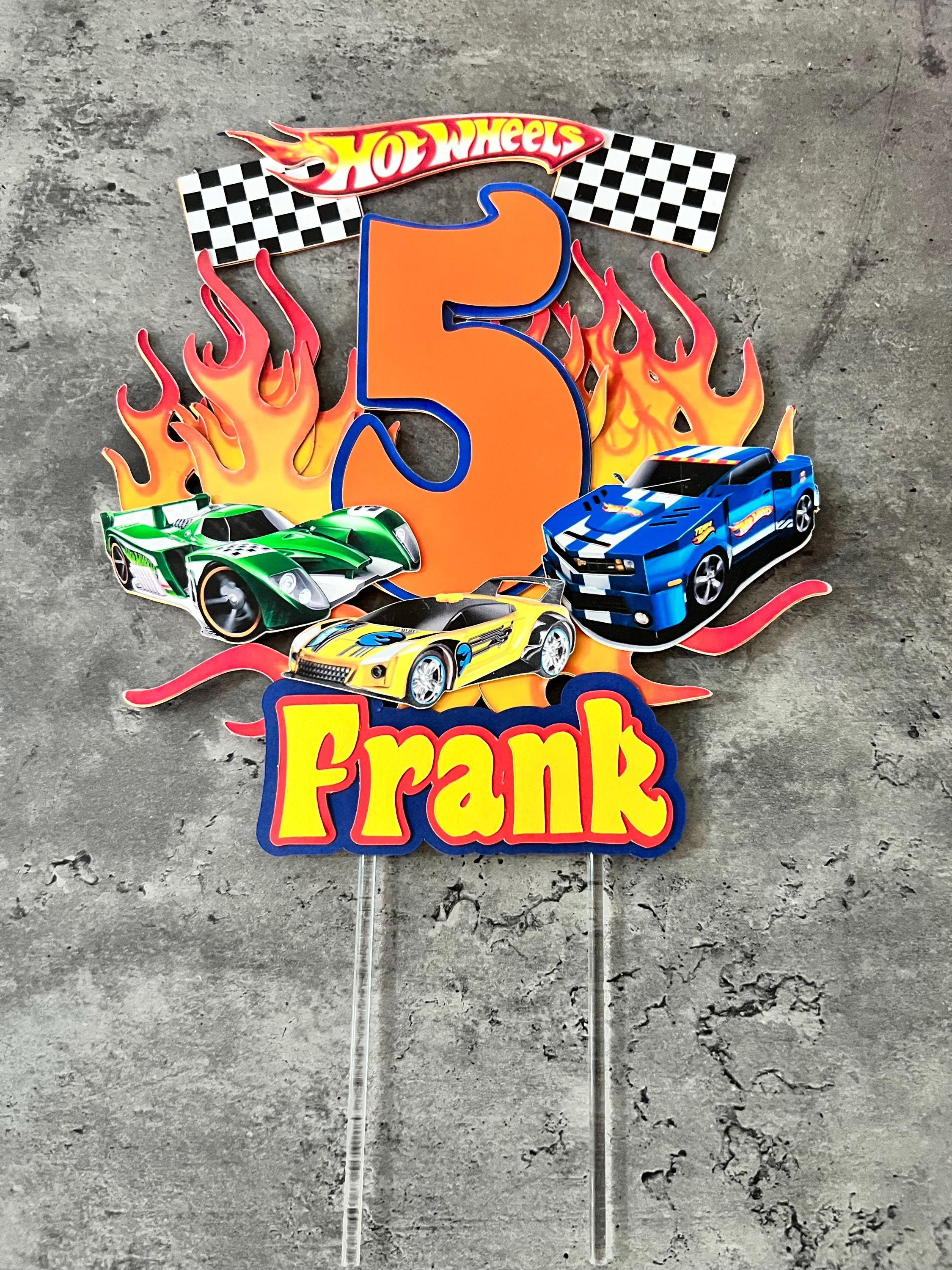 Personalised Hot Wheels Cake Topper - Etsy UK