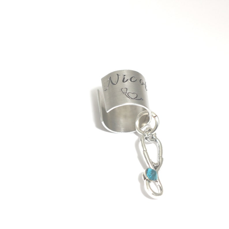 Stethoscope Tag, Stethoscope Charm, Birthstone Stethoscope Charm, Nurse ...