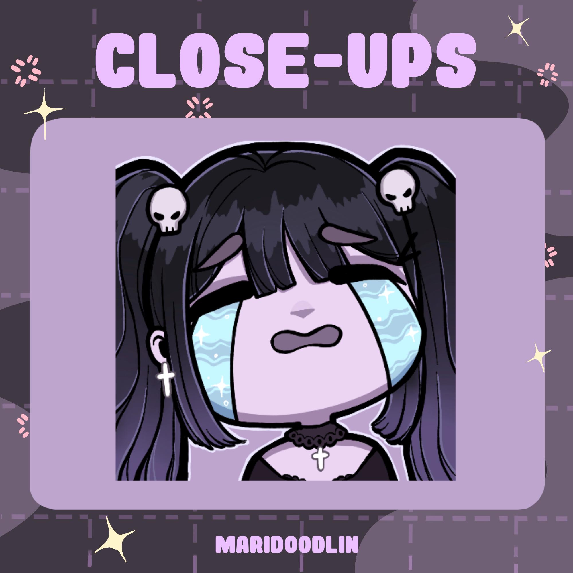 Goth Girl Emotes | Twitch & Discord Emotes (instant Download) - Etsy