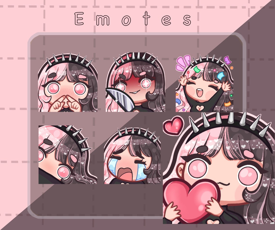 Pastel Goth Girl Emotes Twitch Emotes Discord Emotes - Etsy Australia