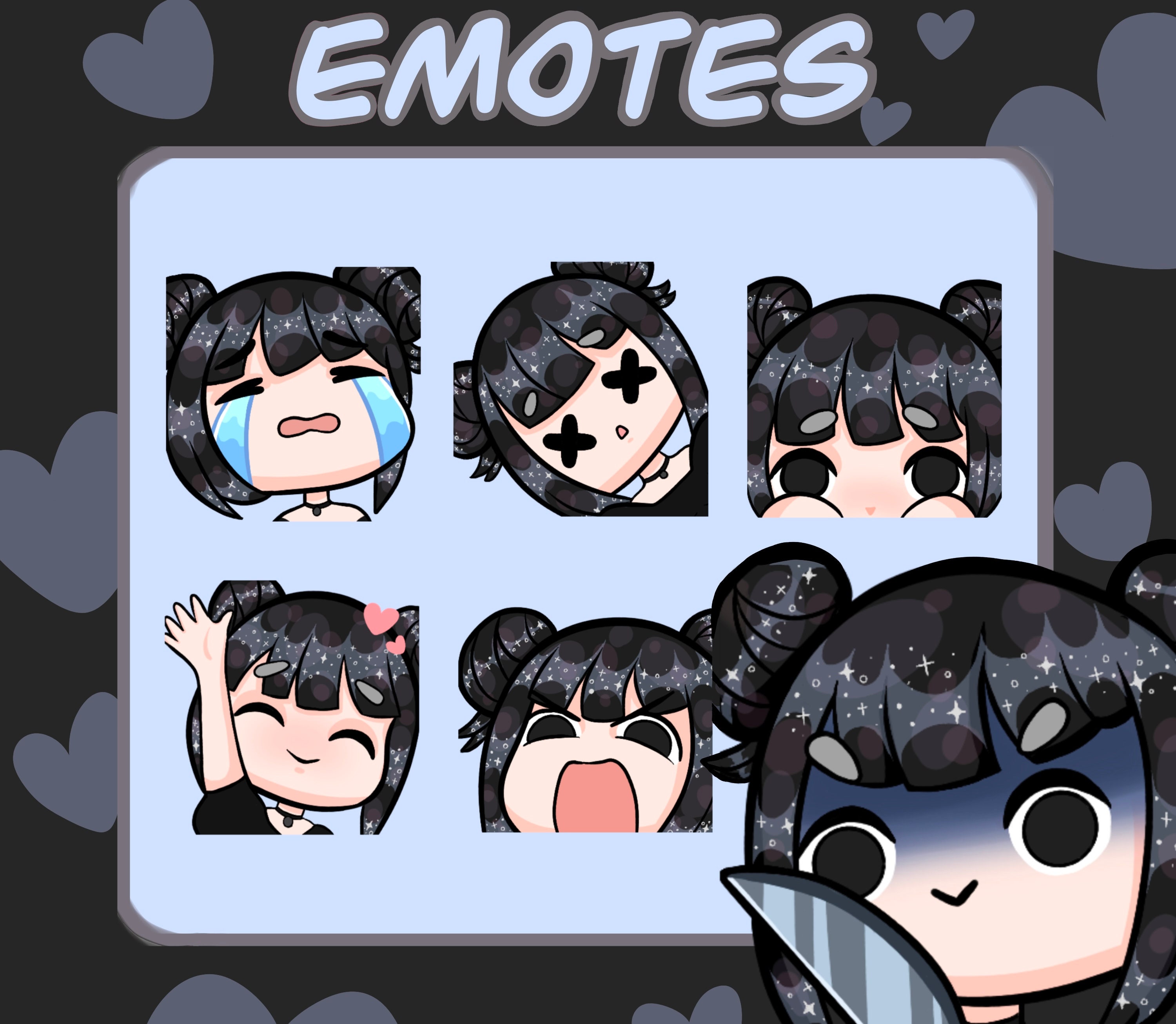 Goth Girl Emotes Twitch Emotes Discord Emotes Instant - Etsy Australia