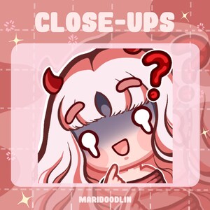 Demon Girl Emotes | Twitch and Discord Emotes | Instant Download | Cute ...