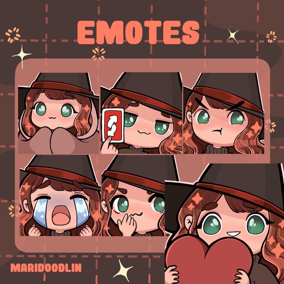 Witchy Autumn Vibes Emotes Twitch and Discord Emotes Instant Download ...