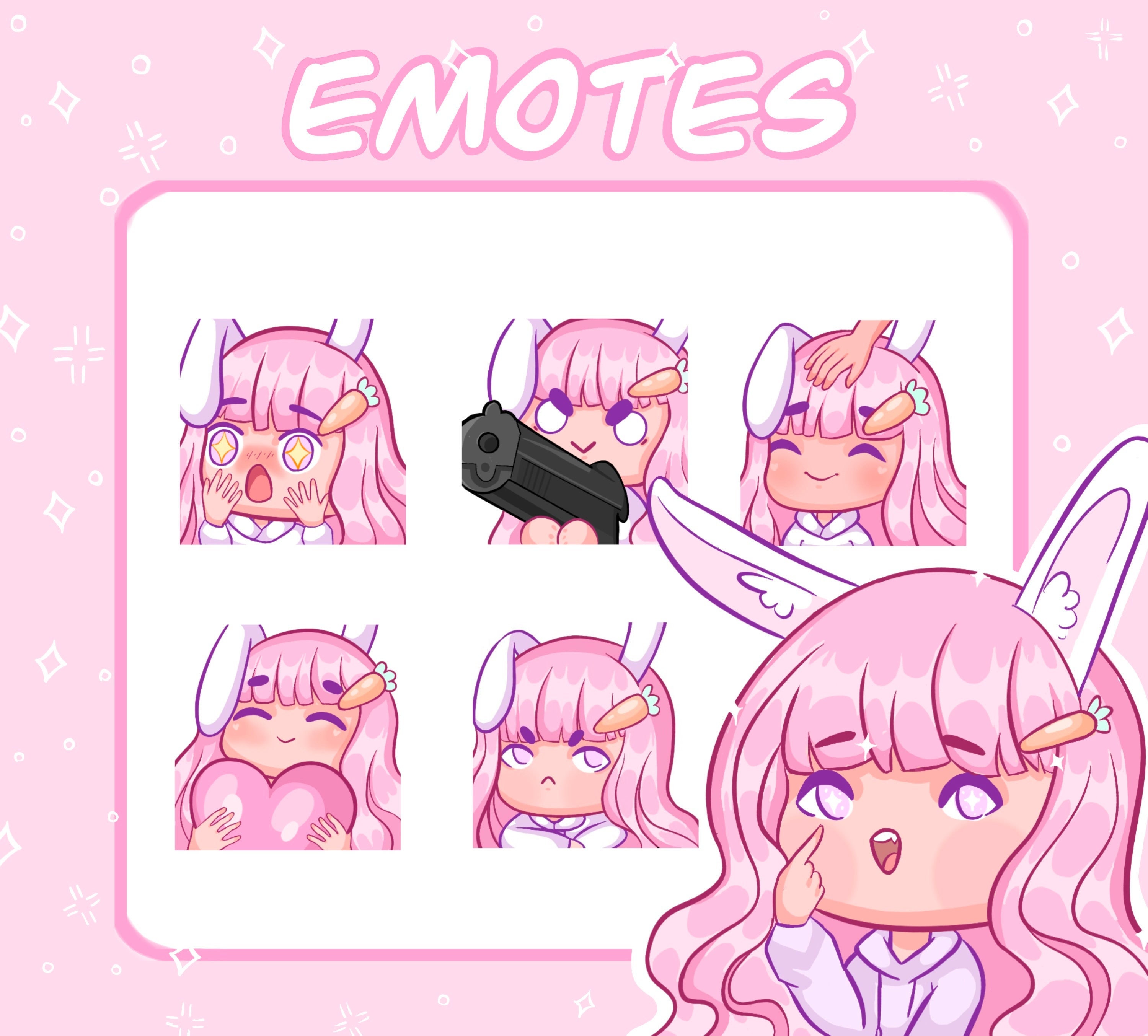 Bunny Girl Emotes Twitch Emotes Discord Emotes Instant - Etsy Hong Kong