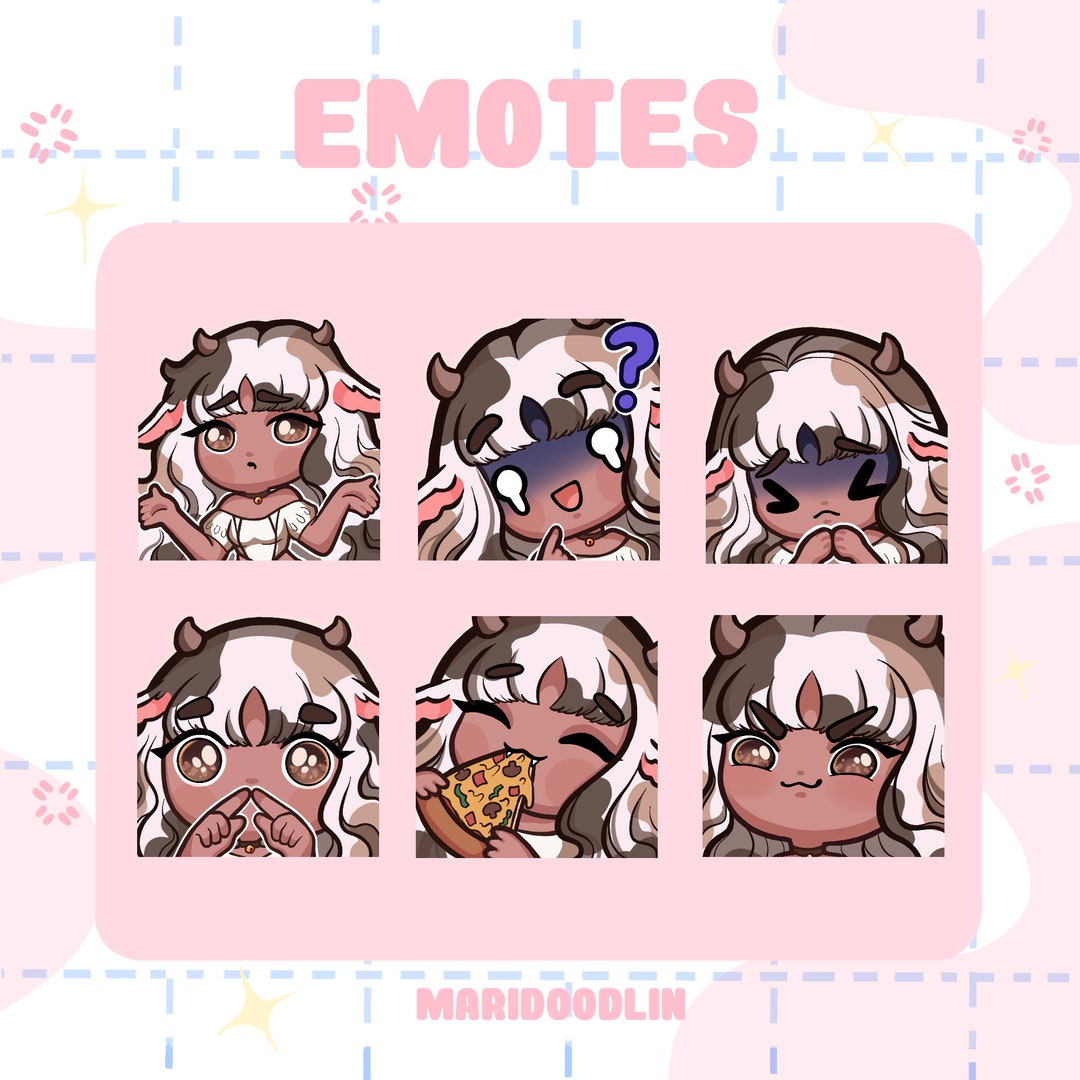 Cow Girl Emotes Twitch & Discord Emotes Download Instantly - Etsy