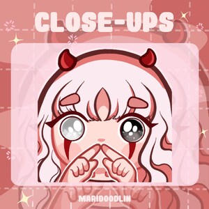Demon Girl Emotes | Twitch and Discord Emotes | Instant Download | Cute ...