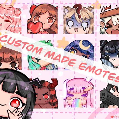 Custom Made to Order Emote Twitch Emotes Discord Emotes - Etsy