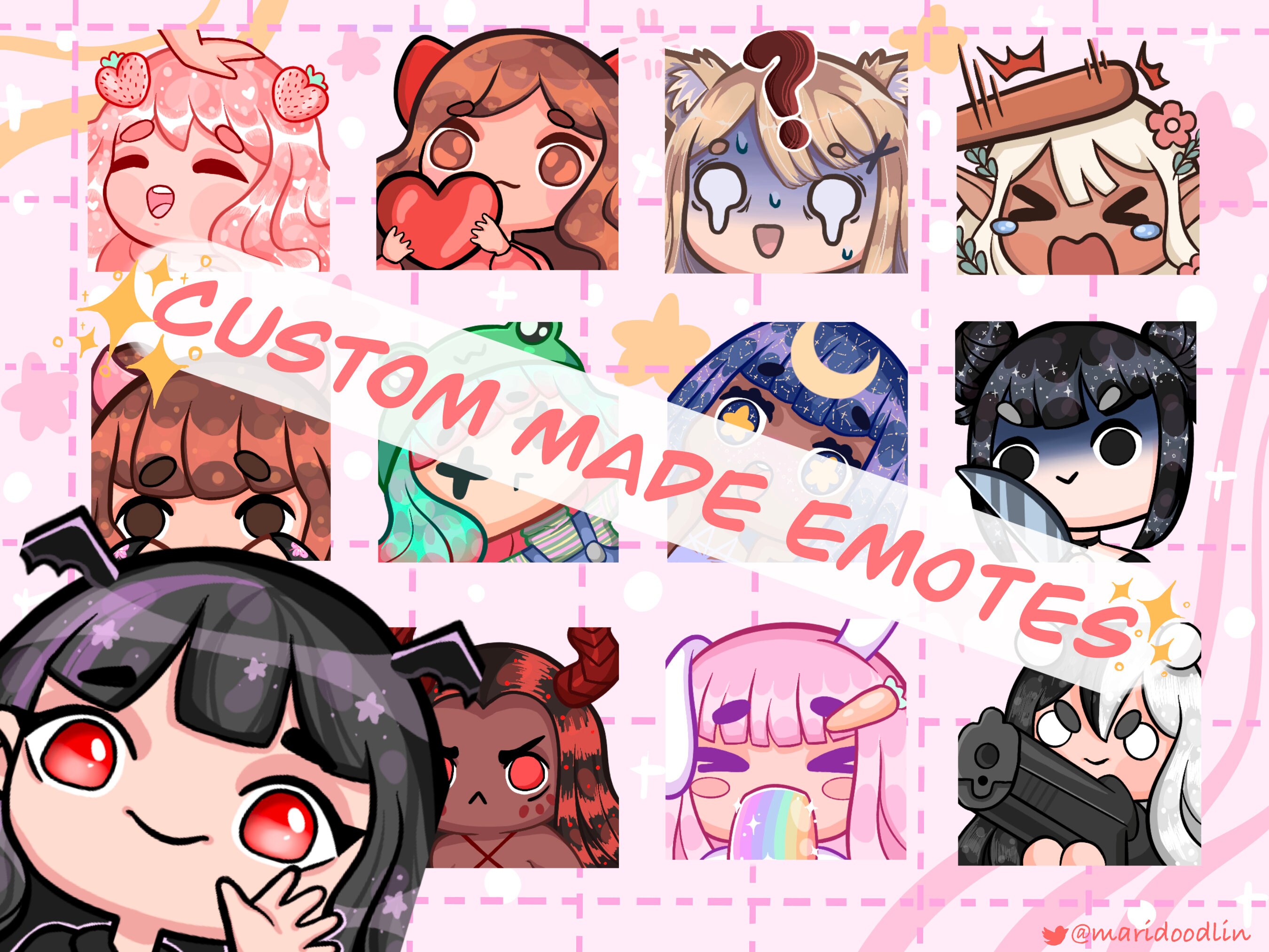 Custom Made to Order Emote Twitch Emotes Discord Emotes - Etsy