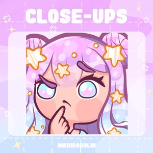 Celestial Girl Emotes: Magical Mermaid Twitch/discord Emotes (instant ...