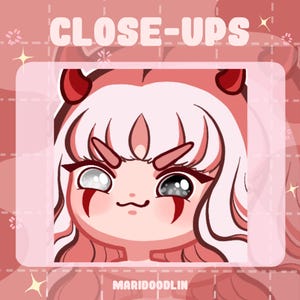 Demon Girl Emotes | Twitch and Discord Emotes | Instant Download | Cute ...