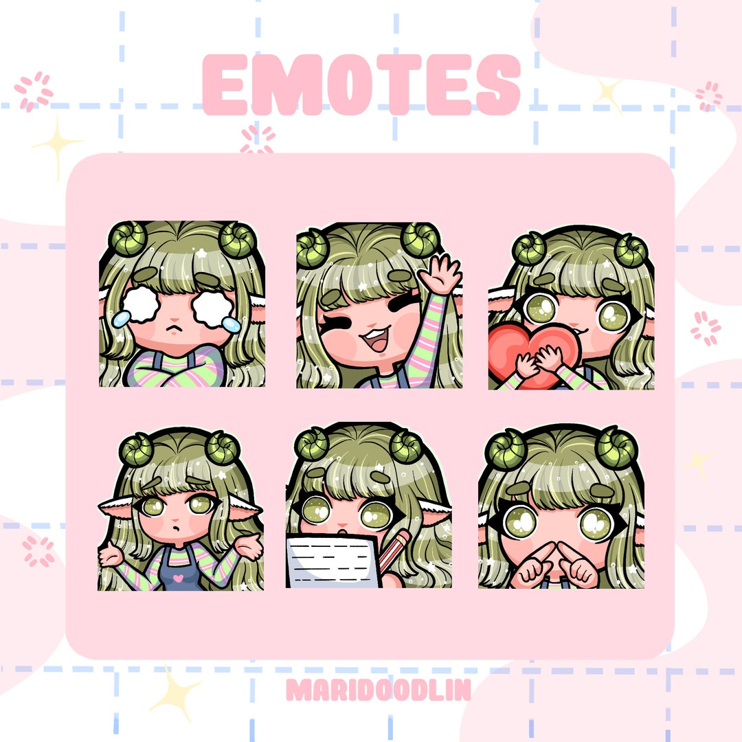 Woodland Creature Girl Emotes Twitch Emotes Discord Emotes Instant ...